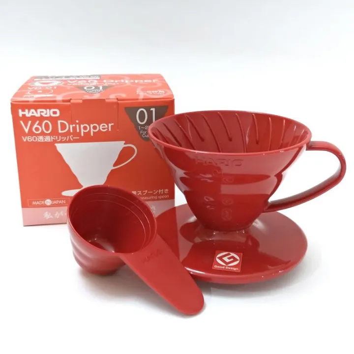 Hario V60 Plastic Coffee Dripper VD-01R Red 01 for 1 Cup | Lazada PH