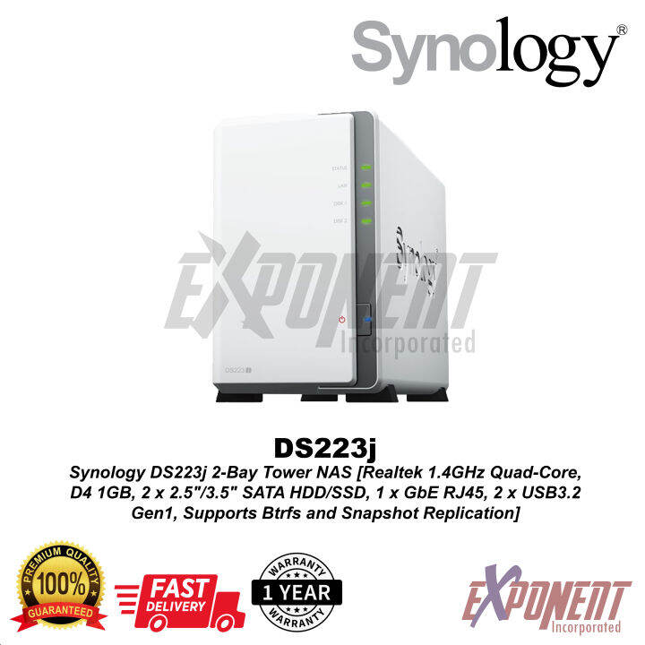 DS223j - Synology DS223j 2-Bay Tower NAS | Lazada PH