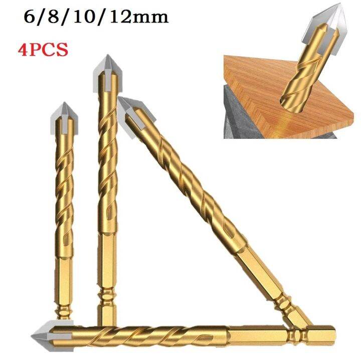 Toolstar For Wood Metal Drill Bits Four-blade Impact Hexagonal Shank ...