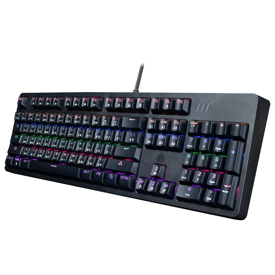 คีย์บอร์ดเกมมิ่ง EGA Type K3 MECHANICAL Switch 2 สี Black/White มีให้ ...