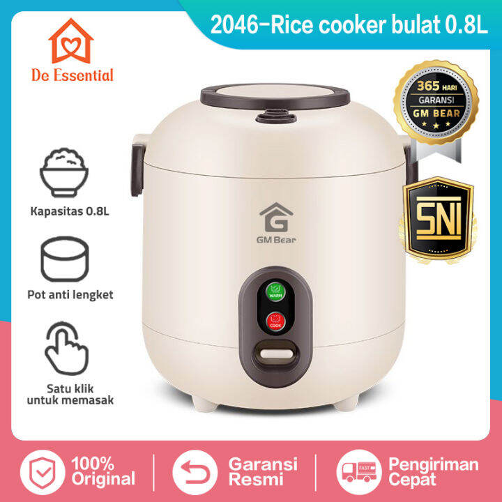 GM Bear Penanak Nasi Mini 0.8 Liter 2046 - Alat Masak Nasi Mini Bulat ...