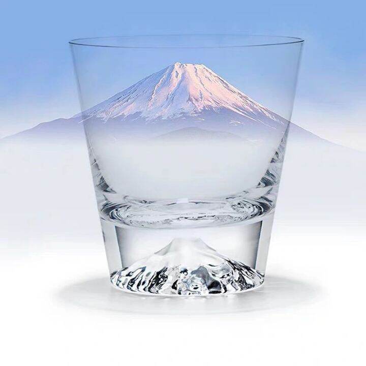 Japan Mt.Fuji Whisky Bar Wine Glasses Cup Japanese Beer Glass Fuji Mountain Whisky Glass Gift ...