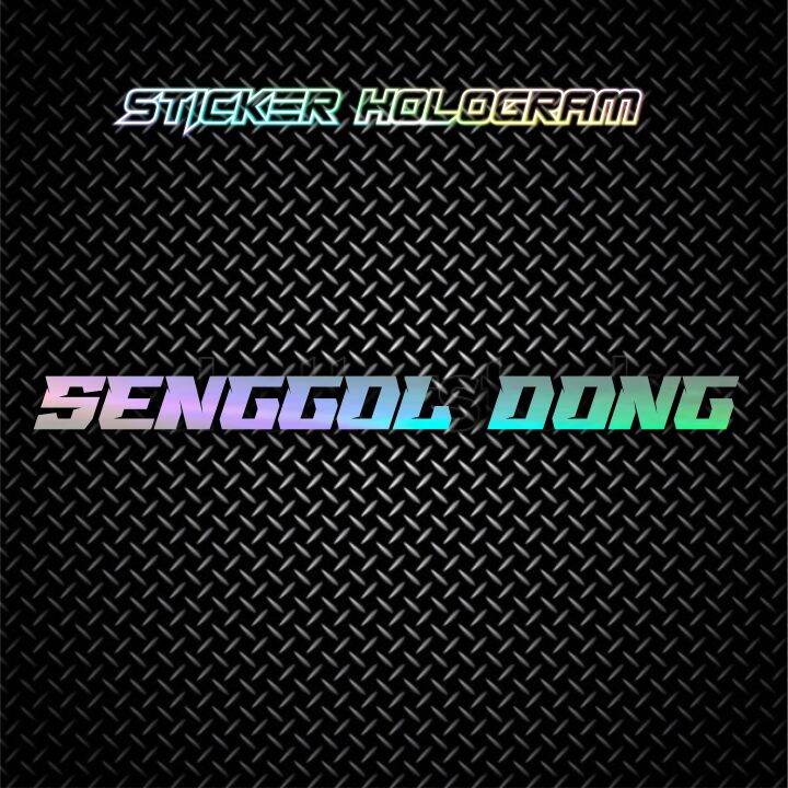 Sticker Cutting senggol dong Hologram termurah viral | Lazada Indonesia