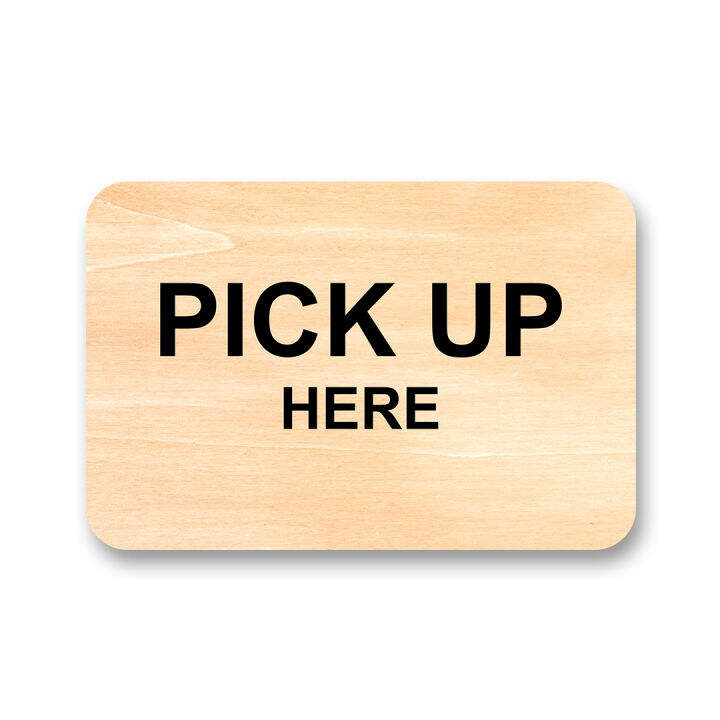 papan tanda pick up here - pick up here signage | Lazada Indonesia