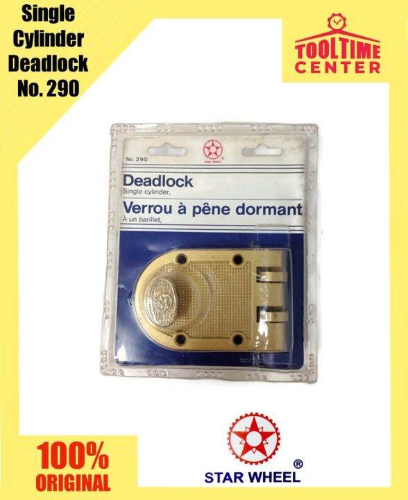 Star Wheel Single Cylinder Deadlock Model: No. 290 | Lazada PH
