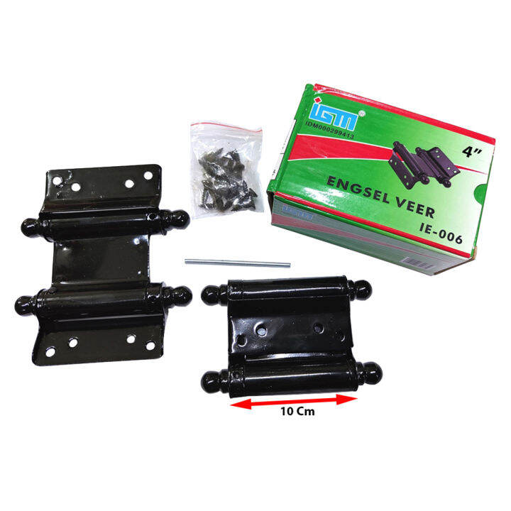 Engsel Pintu Koboi IGM 4" Inci Engsel Veer Engsel Hitam Besi Bolak ...