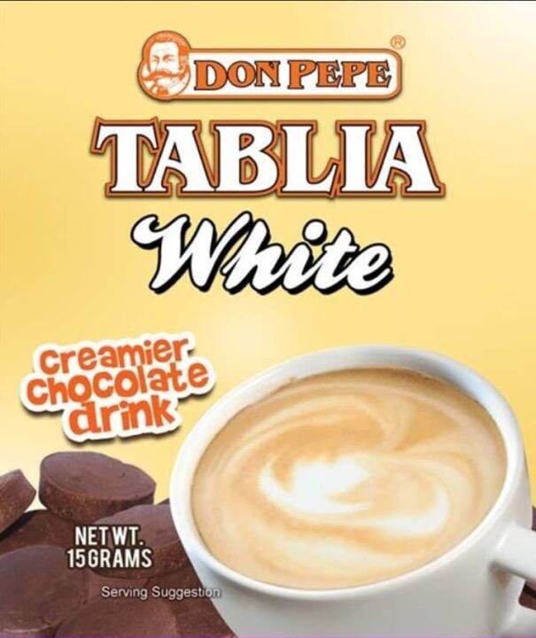 Don Pepe Tablia White Chocolate 3in1 Original 15g 12pcs / Pack Complete ...