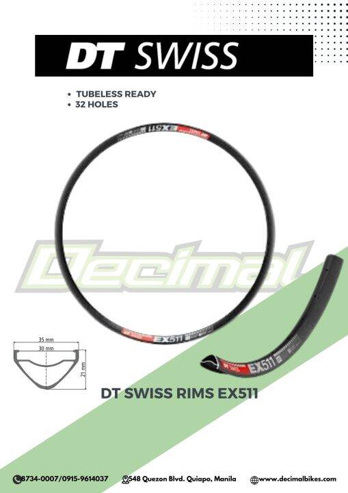 DT Swiss Rims EX511 Original Sold as Pair | Lazada PH