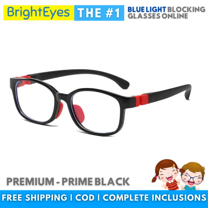 Prime Black (Ages 3 to 9) | BrightEyesPH (Blue Light Blocking Eyeglass ...
