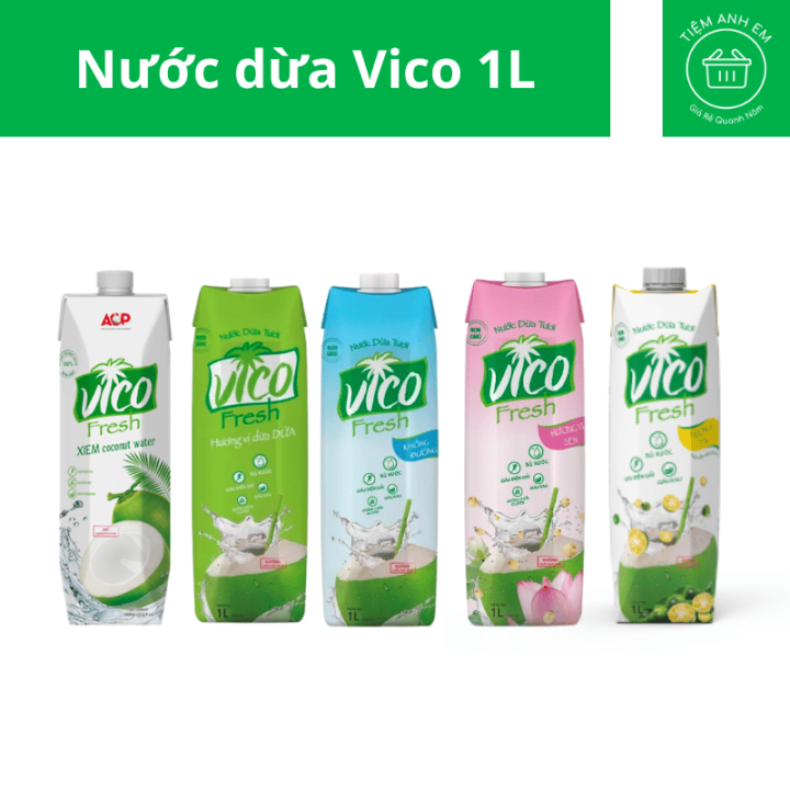 Nước dừa VICO FRESH ACP đóng hộp các vị | Lazada.vn