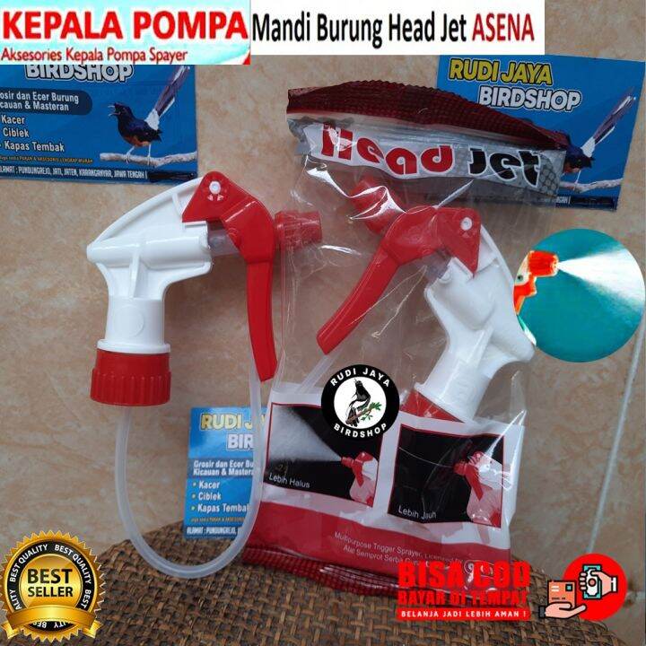 KEPALA SEMPROTAN HEAD JET SPRAYER ASENA POMPA MANDI BURUNG KUCING ...