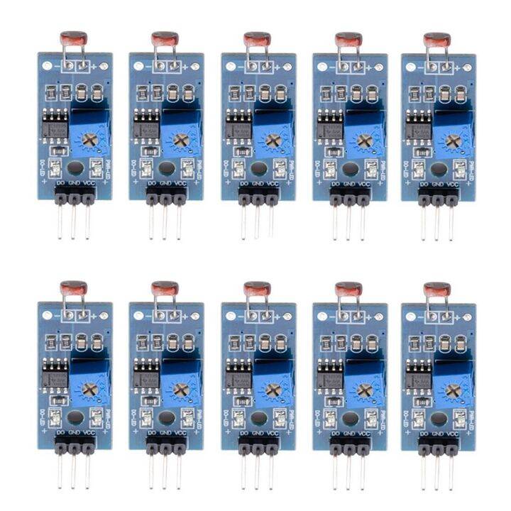 10 Pcs Photoresistor Resistance Module Digital Light Intensity