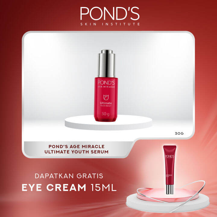 Ponds Age Miracle Ultimate Youth Retinol & Niacinamide Anti Aging Serum ...