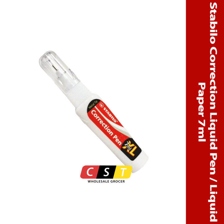 Stabilo Correction Liquid Pen / Liquid Paper 7ml | Lazada