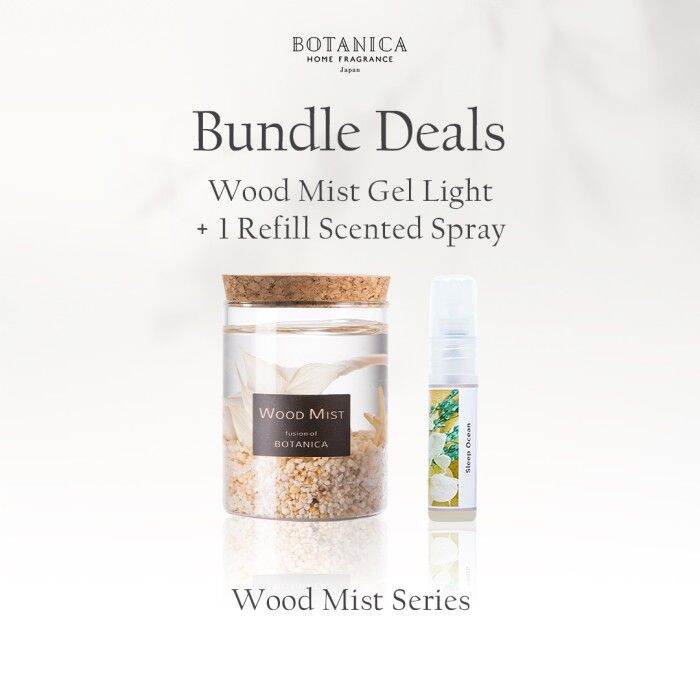 BUNDLE Wood Mist Gel Light & Wood Mist Refill Spray Pengharum ruangan ...