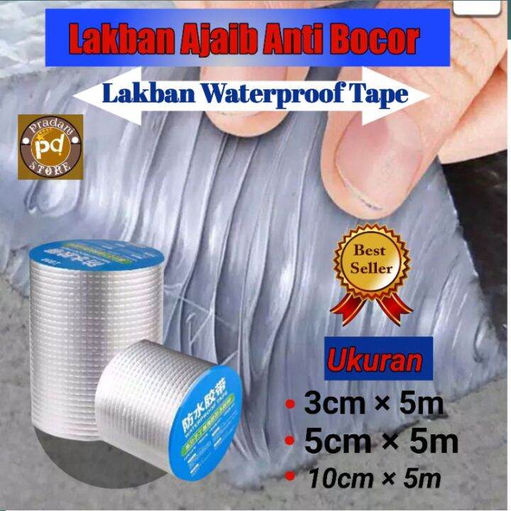 PROMO!!! Bisa COD Lakban Anti Bocor Anti Air Alumunium Foil Butyl Tahan ...