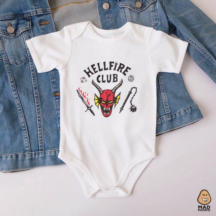 MAD POTATO Stranger Things Hellfire Club Milestone Monthsary Baby ...