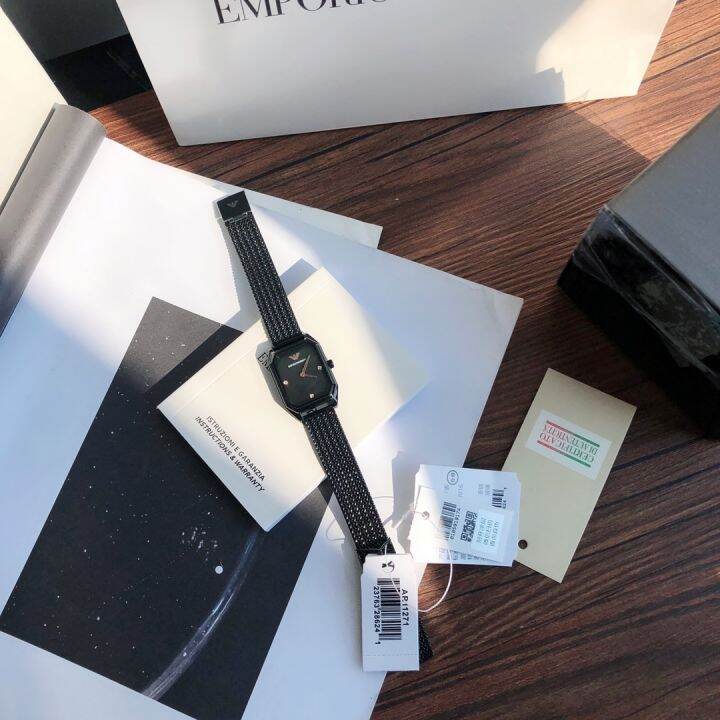 นาฬิกาผู้หญิงสี่เหลี่ยม Emporio Armani หน้าปัด AR11271 24*27 | Lazada.co.th