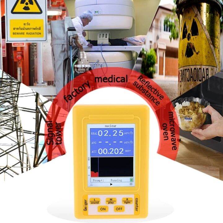 BR 9C 2 in 1 Handheld Digital Display Electromagnetic Radiation Nuclear ...
