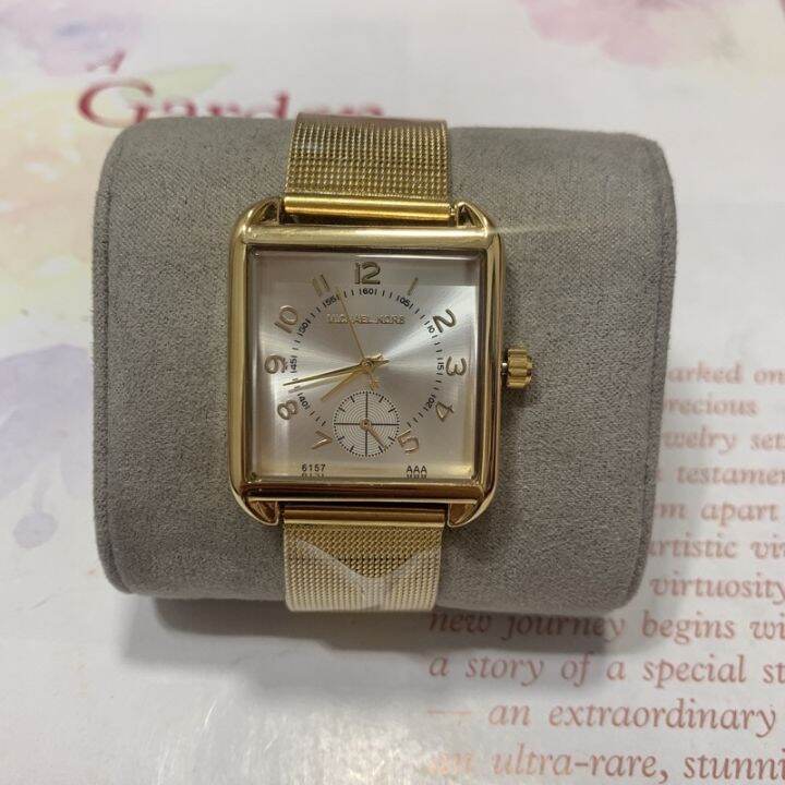 watch Mk square mesh strap good quality with box and paperbag | Lazada PH