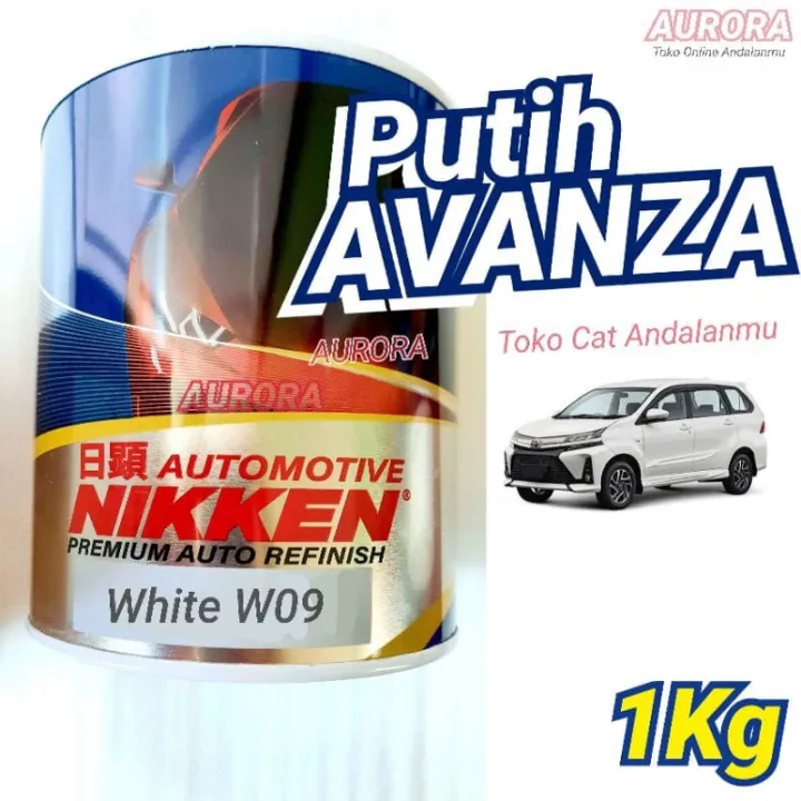 CAT NIKKEN WHITE W09 1kg PUTIH AVANZA TOYOTA DAIHATSU niken duco duko diko motor mobil sepeda ...