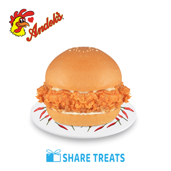 Andok's Spicy Dokito Burger (SMS eVoucher) | Lazada PH