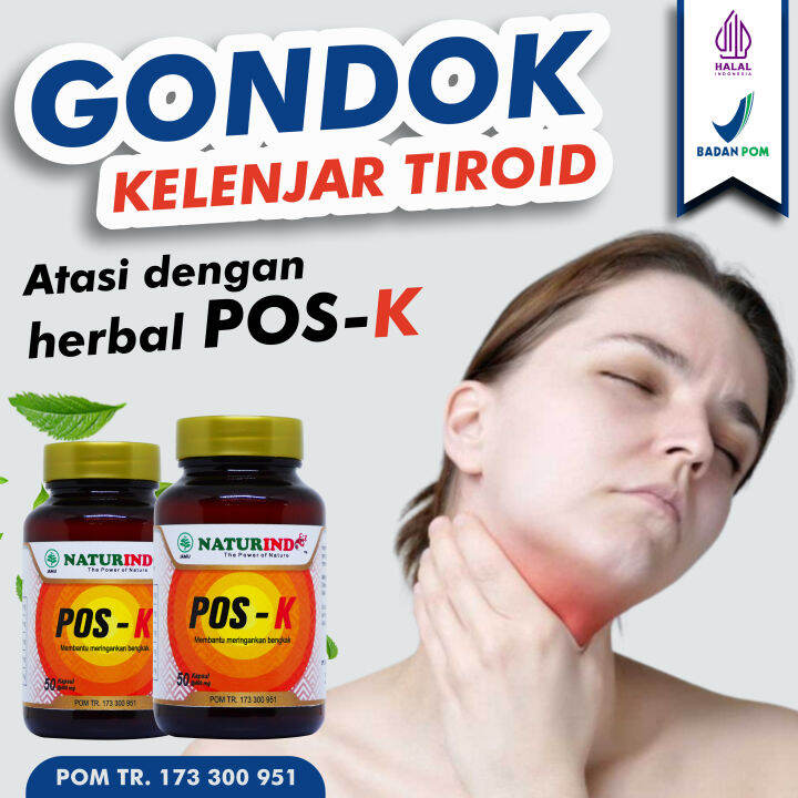 Obat Gondok Kelenjar Tiroid Radang Pembengkakan Otot Saraf Benjolan ...