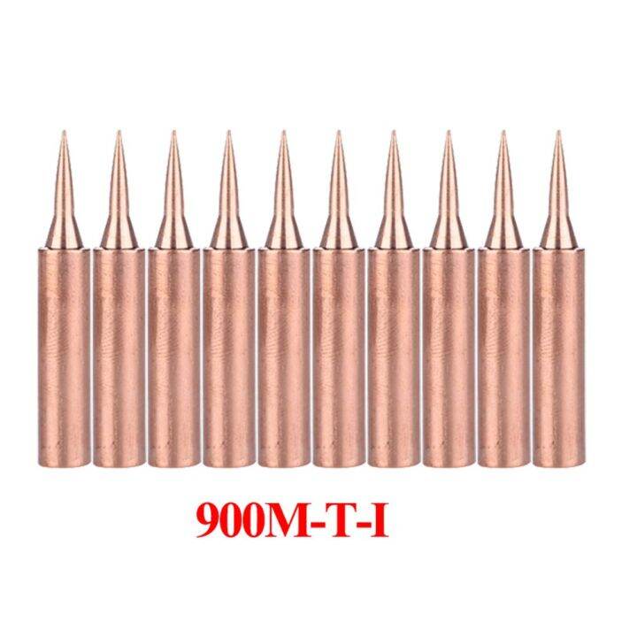 Pure Copper 900M-T Soldering Tip Set 10 Pcs Electric Iron Head Series ...