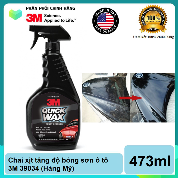 Chai xịt tăng độ bóng sơn ô tô 3M 39034 (Hàng Mỹ) | Lazada.vn