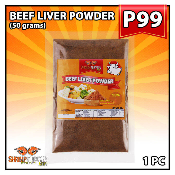 Shrimpylicious Beef Liver Powder 50grams/pack for Pancit Chopsuey Sisig ...