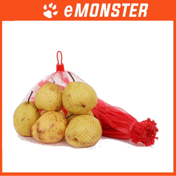 Ship from KL 🚚 Nylon Mesh Fruit Net Bag Red Net Poly Netting ...