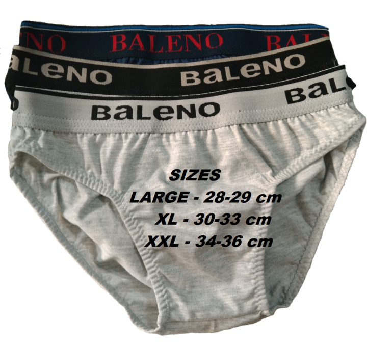 Baleno Assorted Cotton Men's Brief 3 in 1 Pack | Lazada PH