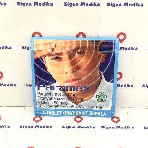 Paramex Isi 4 tablet - Obat Sakit Kepala / Demam / Sakit Gigi | Lazada ...