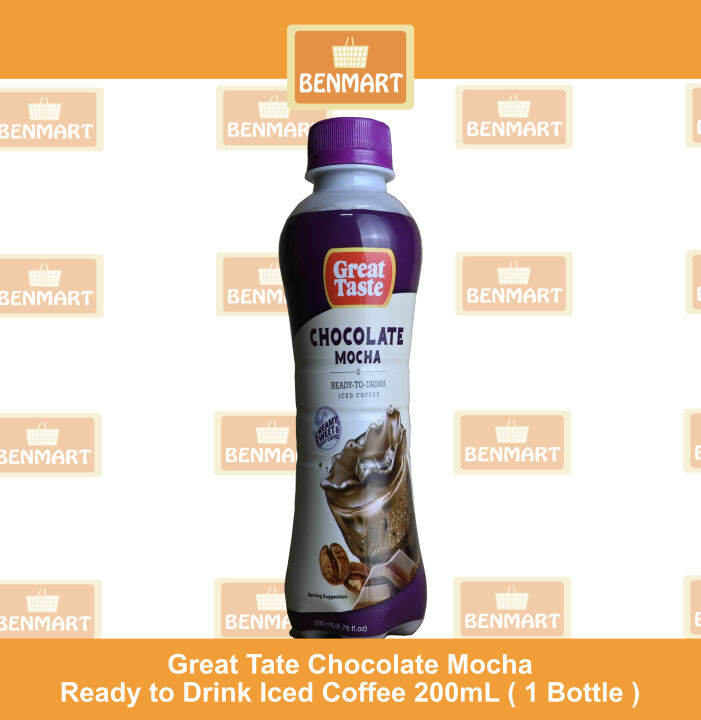 Great Taste Chocolate Mocha Ready to Drink Iced Coffee 200mL ( 1 Bottle ...