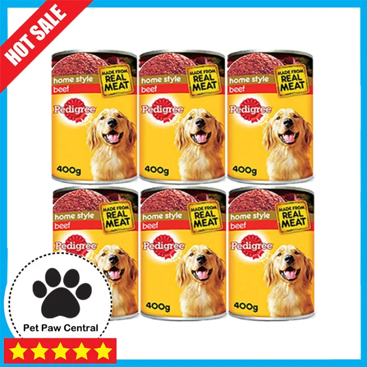 PEDIGREE Wet Can Dog Food Set of 6 (400g) | Lazada PH