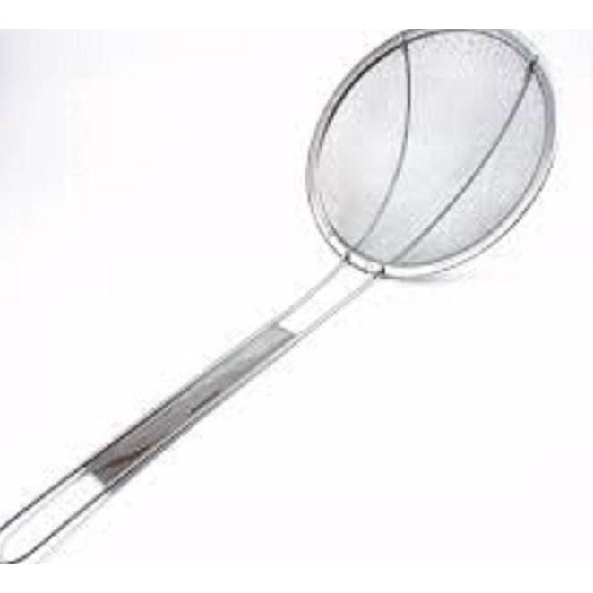 Saringan Minyak Halus Serokan Parabola Gagang Stainless Ukuran 20cm ...