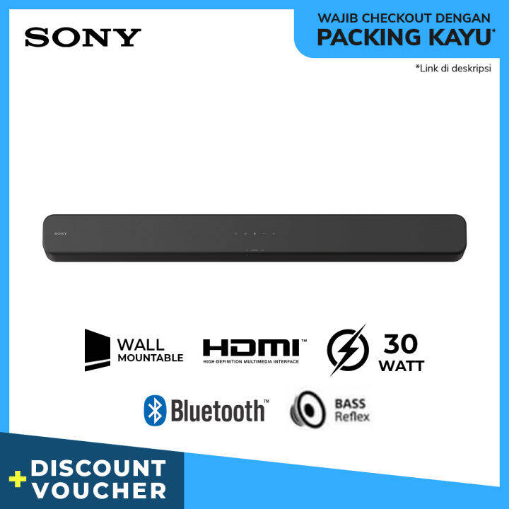 Sony HT-S100F Soundbar Tunggal 2ch Bluetooth - Black Original | Lazada ...
