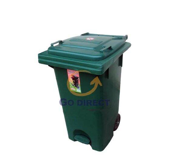 120L Large Step Dustbin Outdoor 1009 by Toyogo- Heavy Duty Dumpster ...