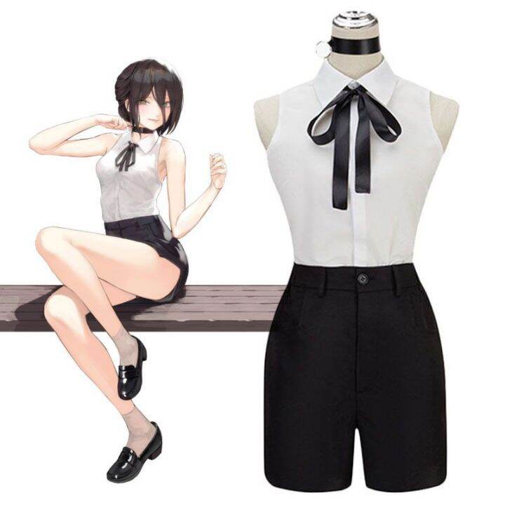 Anime Chainsaw Man Reze Cosplay Costume Outfits Shirt Women Uniform ...