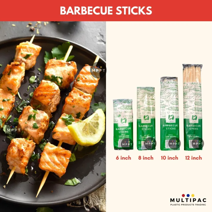 [Approx. 100 PCS] - Barbecue Sticks (6 inch, 8 inch, 10 inch, 12 inch ...