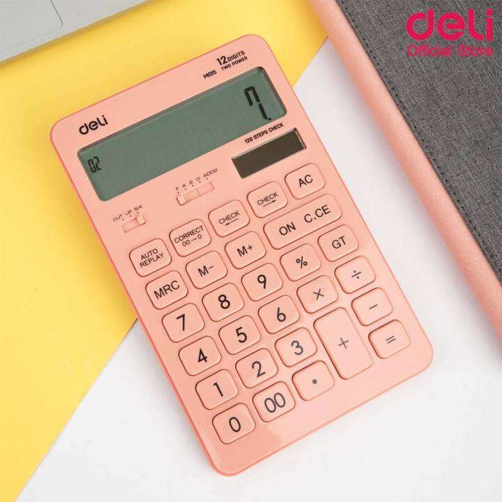 Deli M015 Calculator Modern Calculator 12-digit เครื่องคิดเลขแฟนซีสุด ...