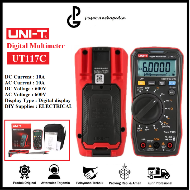 UNI-T Bluetooth Digital Multimeter 60000 Counts-High Precision UT117C | Lazada Indonesia