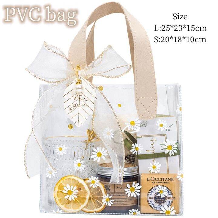 PVC Transparent Lunchbag Clear tote bag Loot bag Gift packaging Clear ...