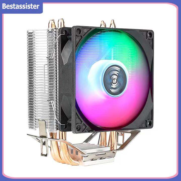 RGB Tower Radiator 4 Heat Pipe 9cm Cooling Fan Radiator Hydraulic ...