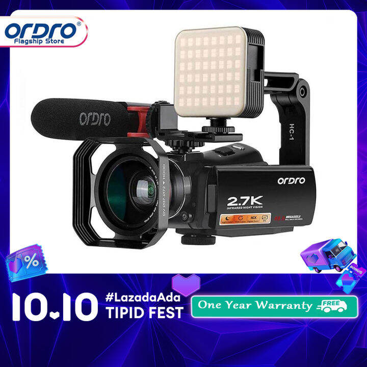 ORDRO V17กล้องวิดีโอดิจิตอล,กล้องวิดีโอไลฟ์วิดีโอถ่ายภาพงานแต่งงาน2.7K ...
