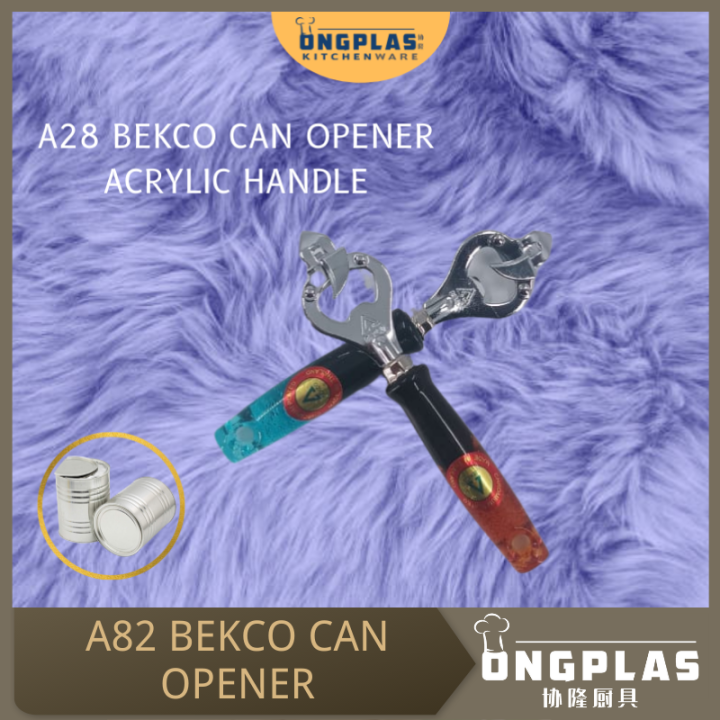😎READY STOCK😎 A82 BEKCO MANUAL CAN OPENER WITH ACRYLIC HANDLE/ PEMBUKA ...