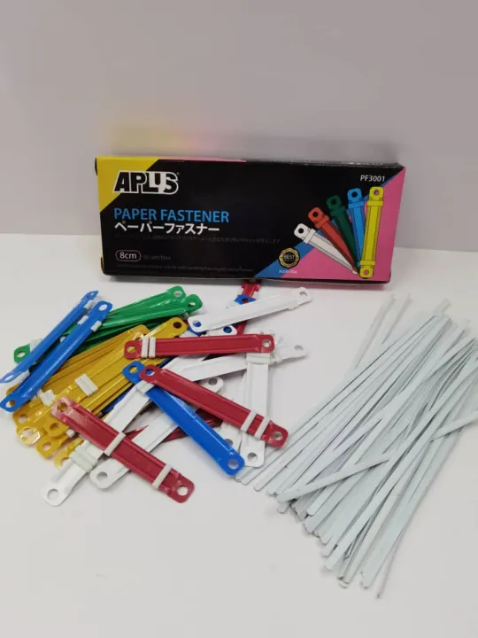PF-3001 Aplus Plastic Paper Fastener 8cm 50's | Lazada