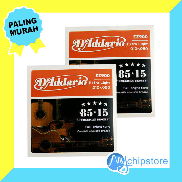 Senar Gitar D'Addario String Akustik EZ900 | Lazada Indonesia