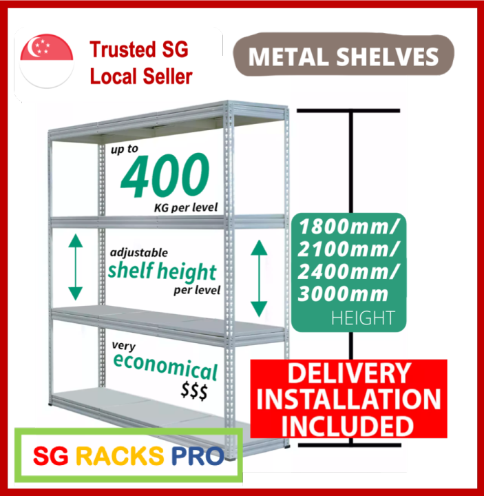 【SG WHOLESALE DIRECT】ORIGINAL MYSTAR METAL Boltless Rack for BTO/Bomb ...