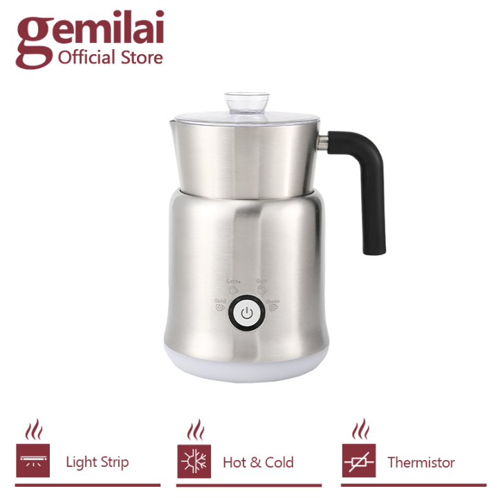 Electric Milk Frother Machine Hot and Cold Milk Heater 700ML for Coffee ...